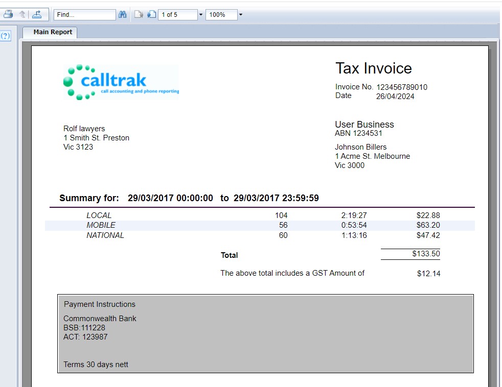 CALLTRAK call accounting and phone reporting software
